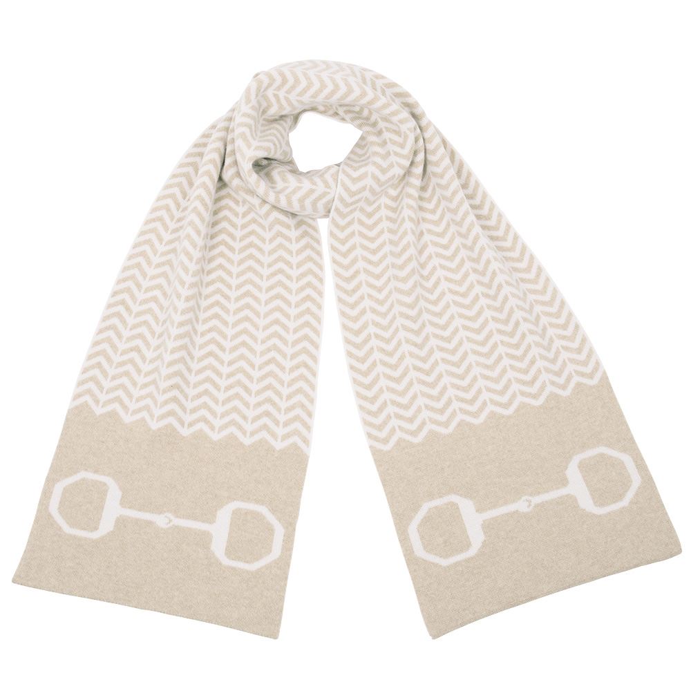 Snaffle Bit Scarf in Natural by G.H.Hurt & Son